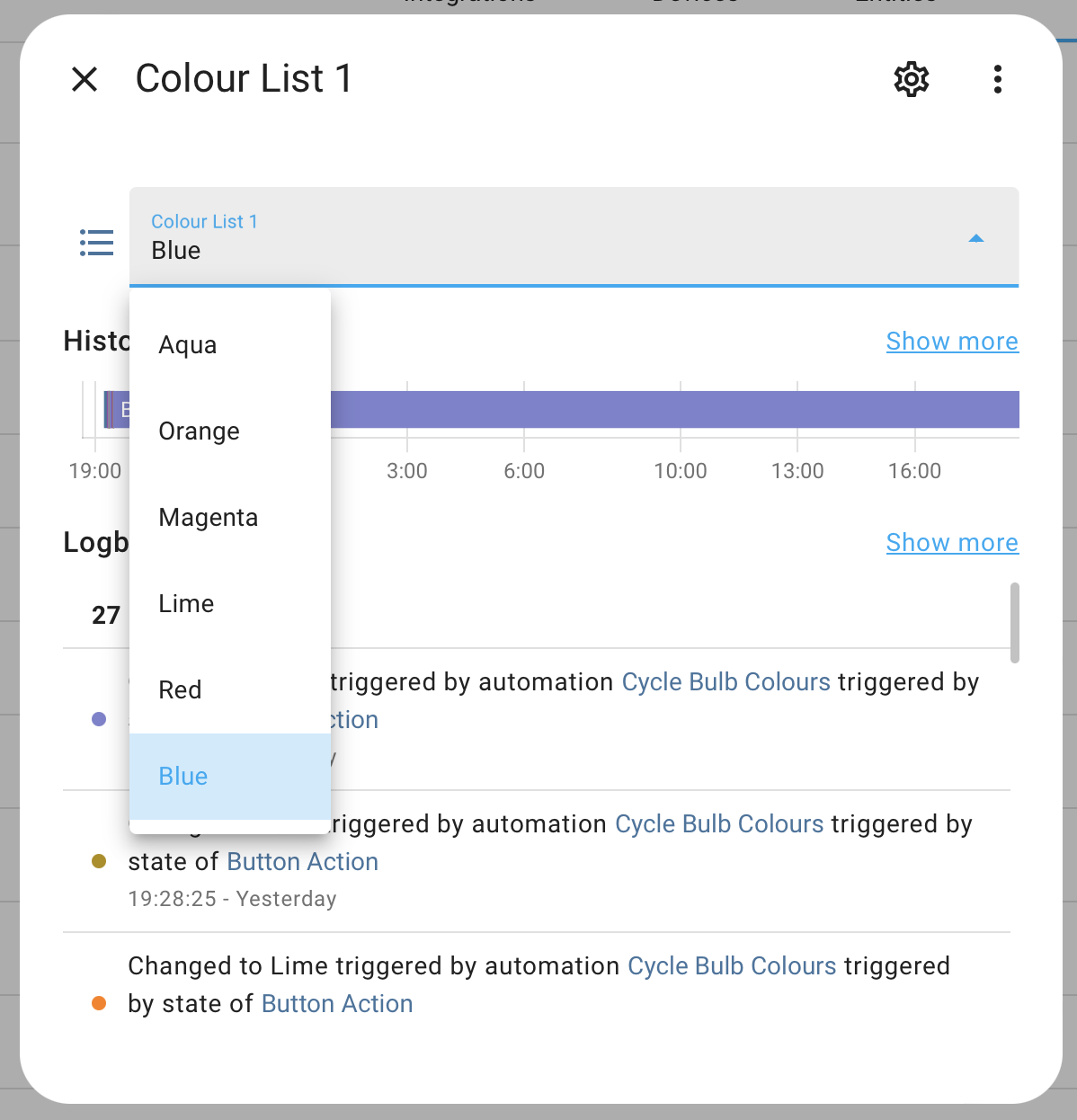Cycling RGB LED Colours with Home Assistant « Speak to the Geek