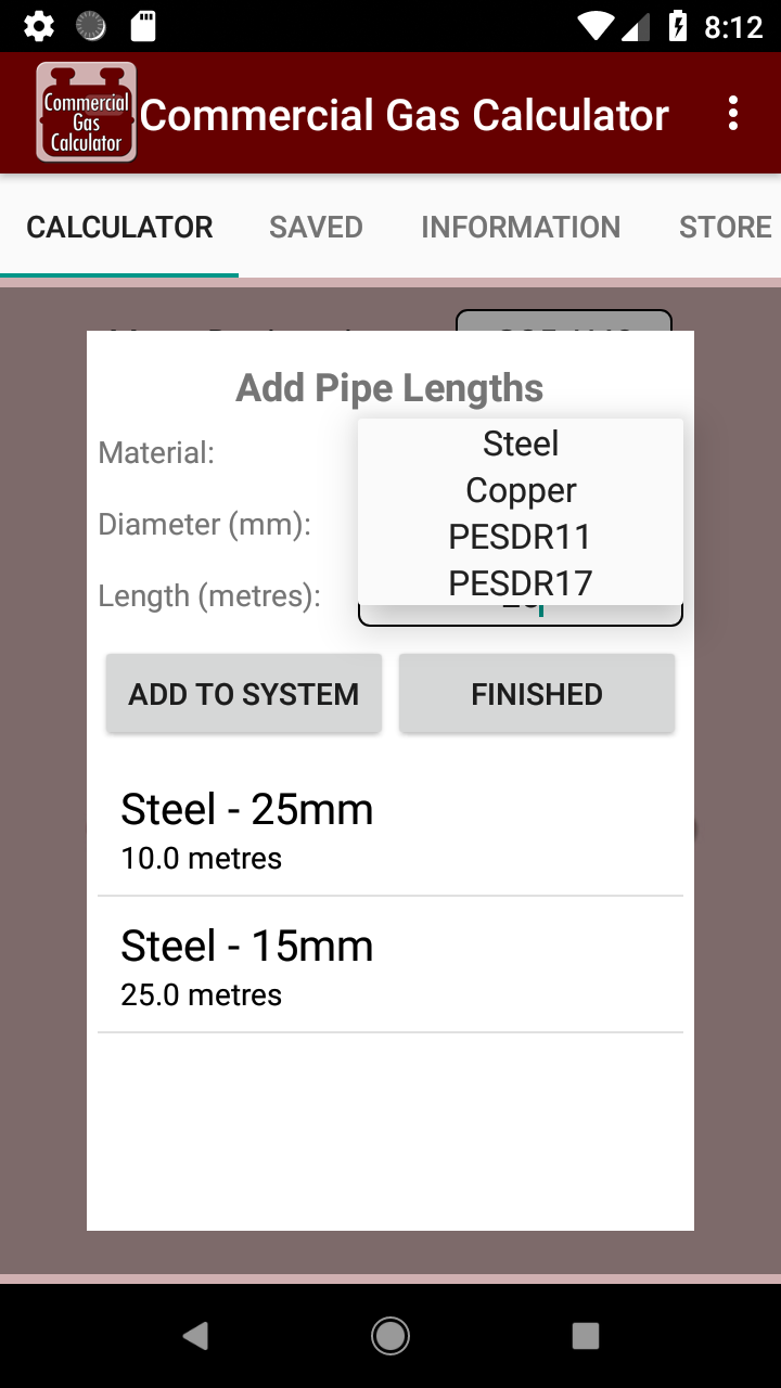 Commercial Gas Calculator « Speak to the Geek