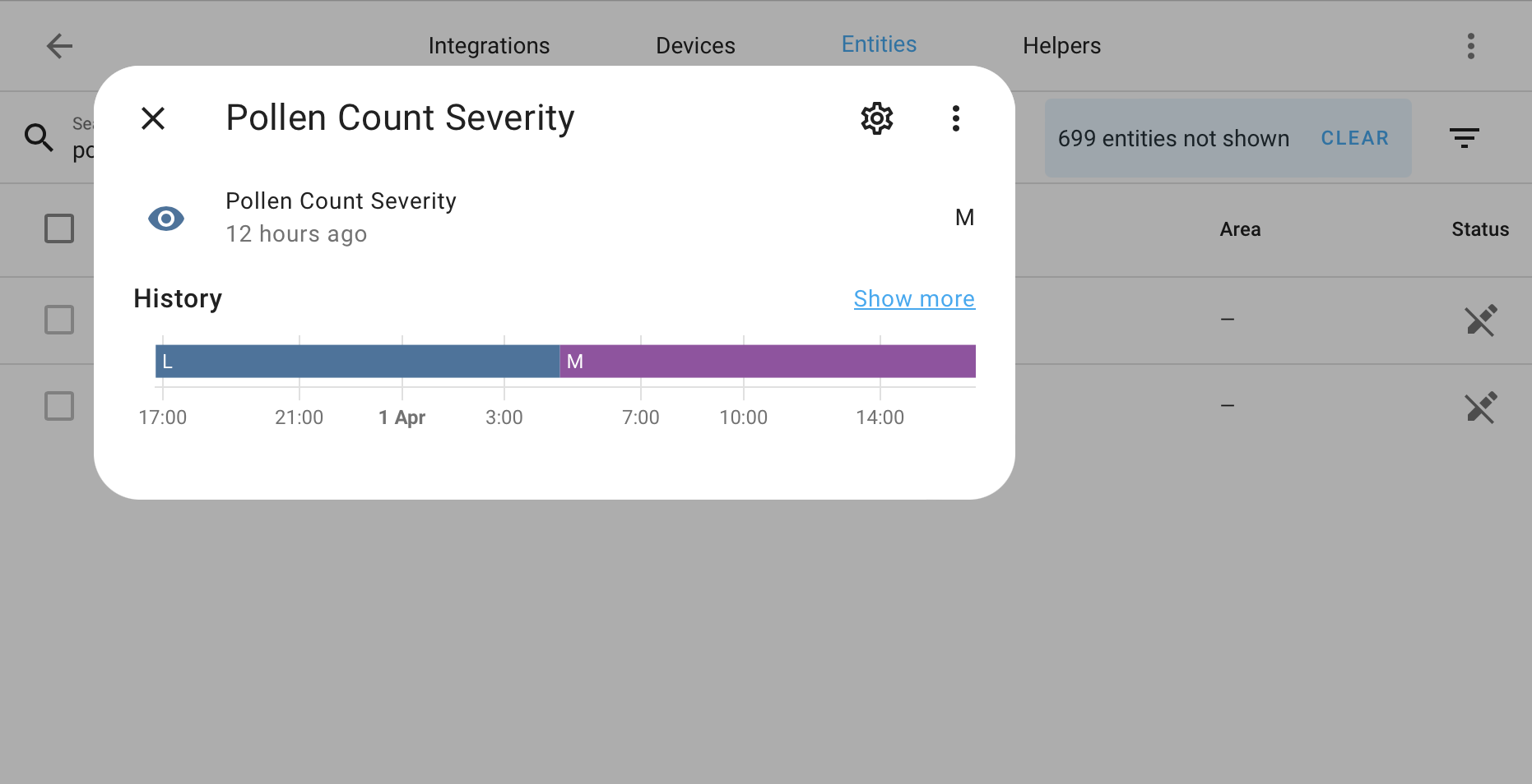 UK Pollen Count Forecast in Home Assistant « Speak to the Geek