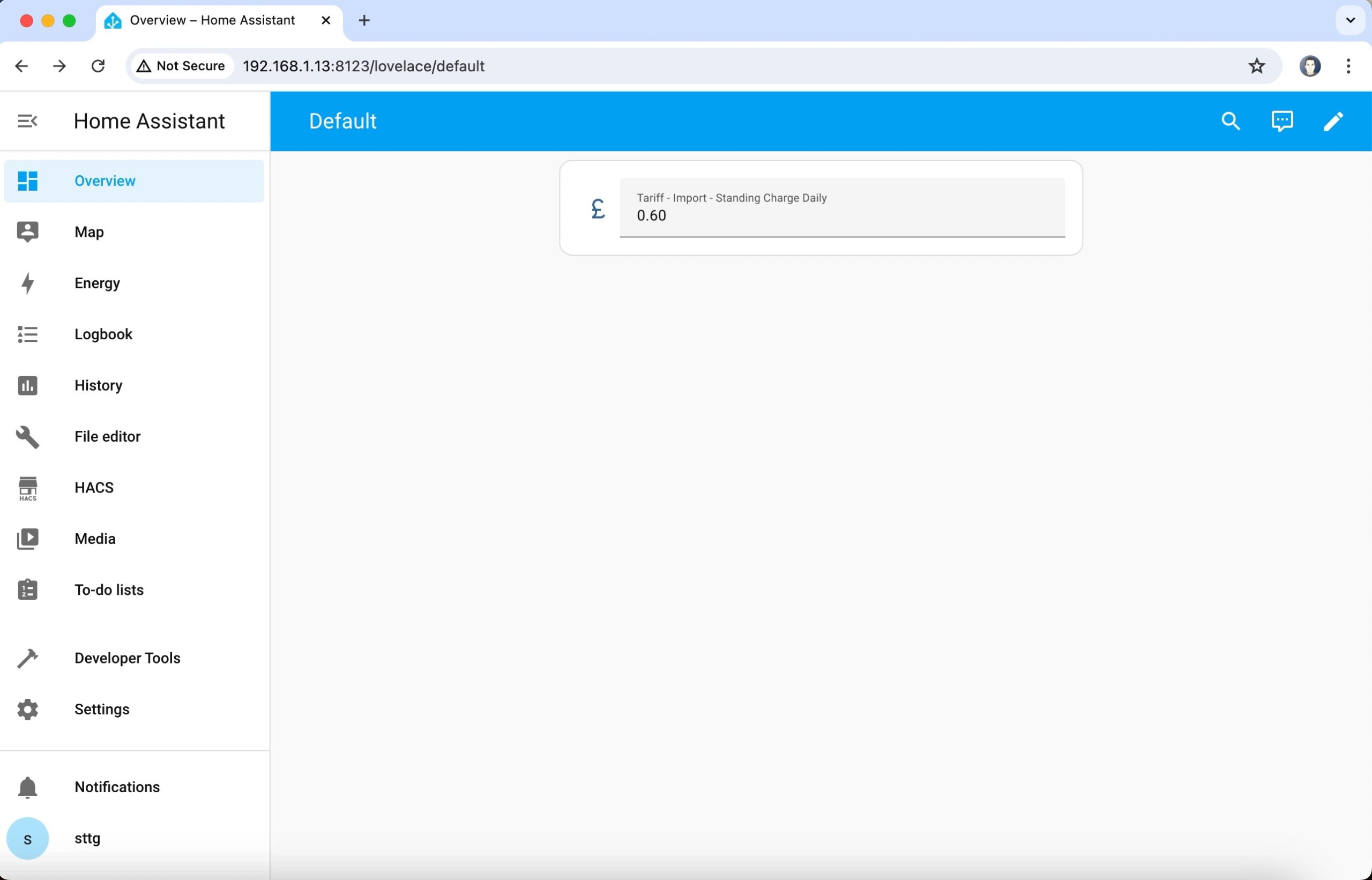 Standing Charges in the Home Assistant Energy Dashboard « Speak to the Geek